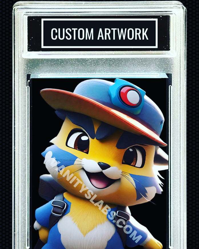 Patent Pending Reusable Trading Card Slabs | Custom Display Labels ...