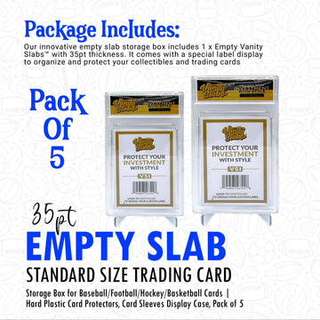 Patent Pending Reusable Trading Card Slabs | Custom Display Labels ...