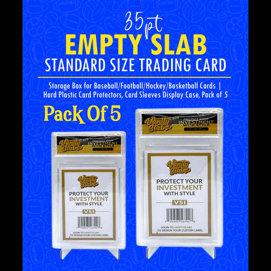 Patent Pending Reusable Trading Card Slabs | Custom Display Labels ...