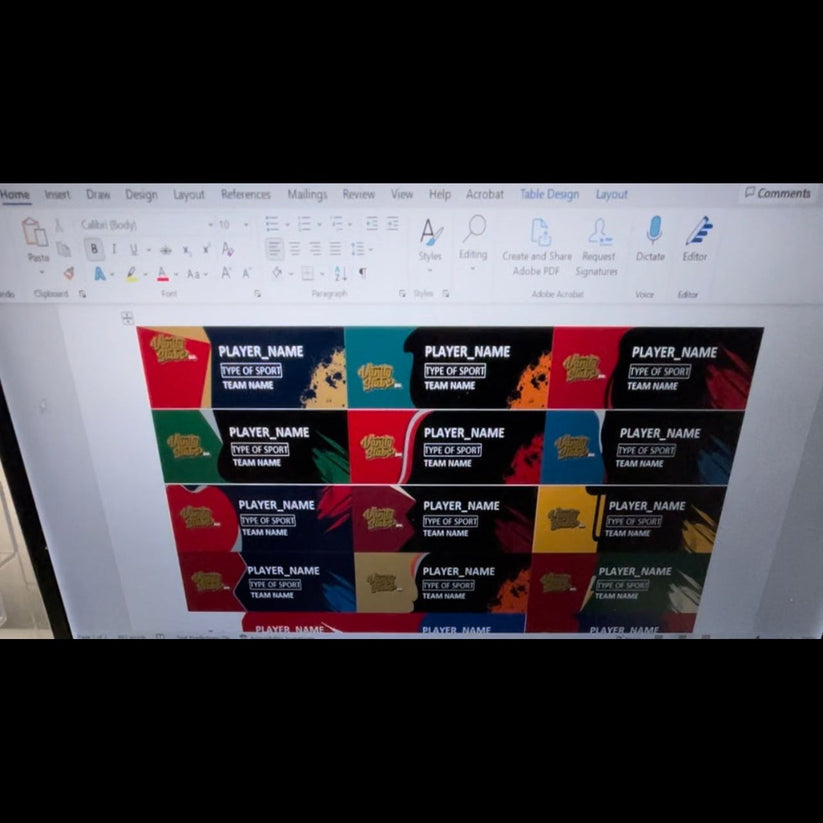 Create Custom Labels with MS Word Template at Vanity Slabs – Vanity ...