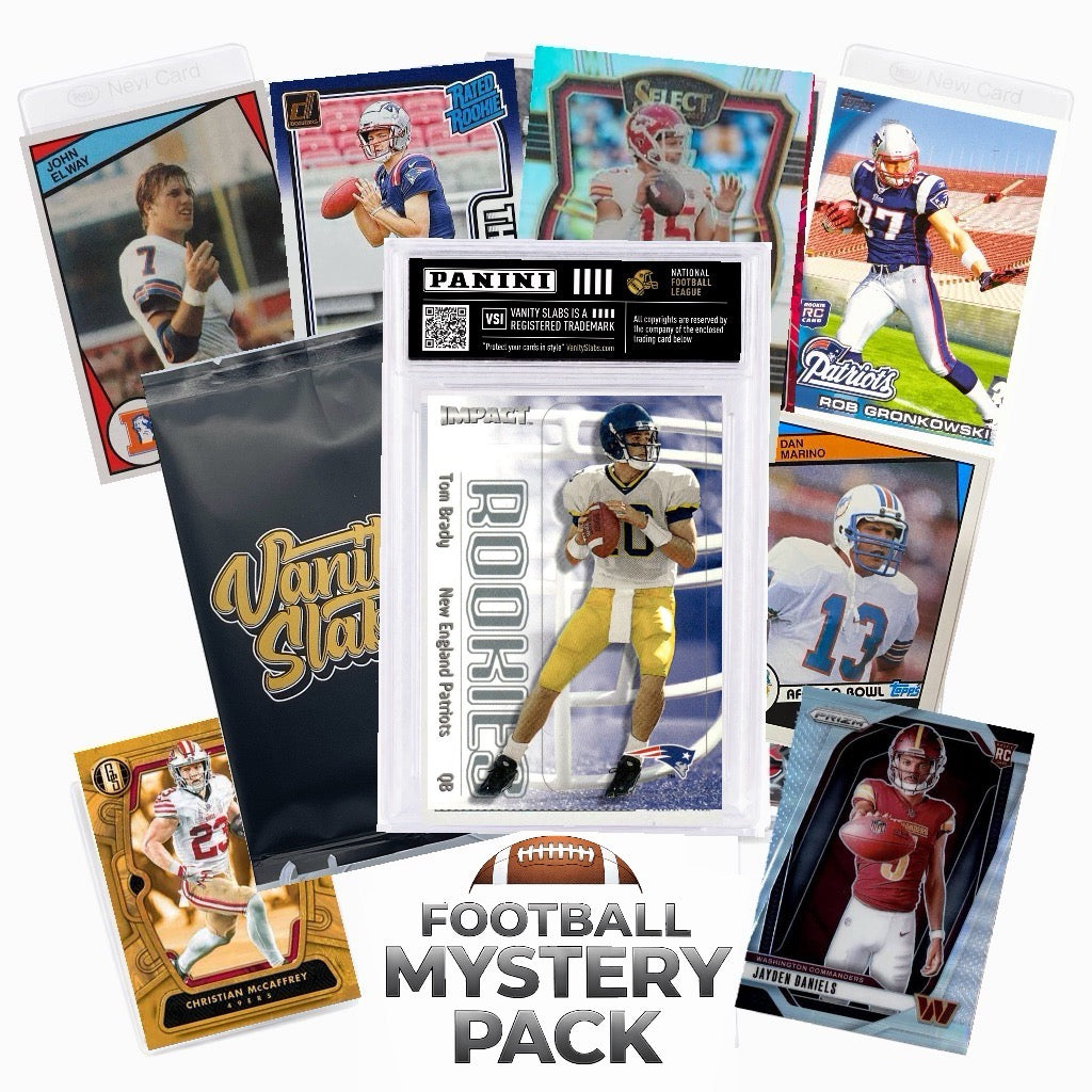 Vanity Slabs Football Mystery Pack Random Autographed Trading Cards ...