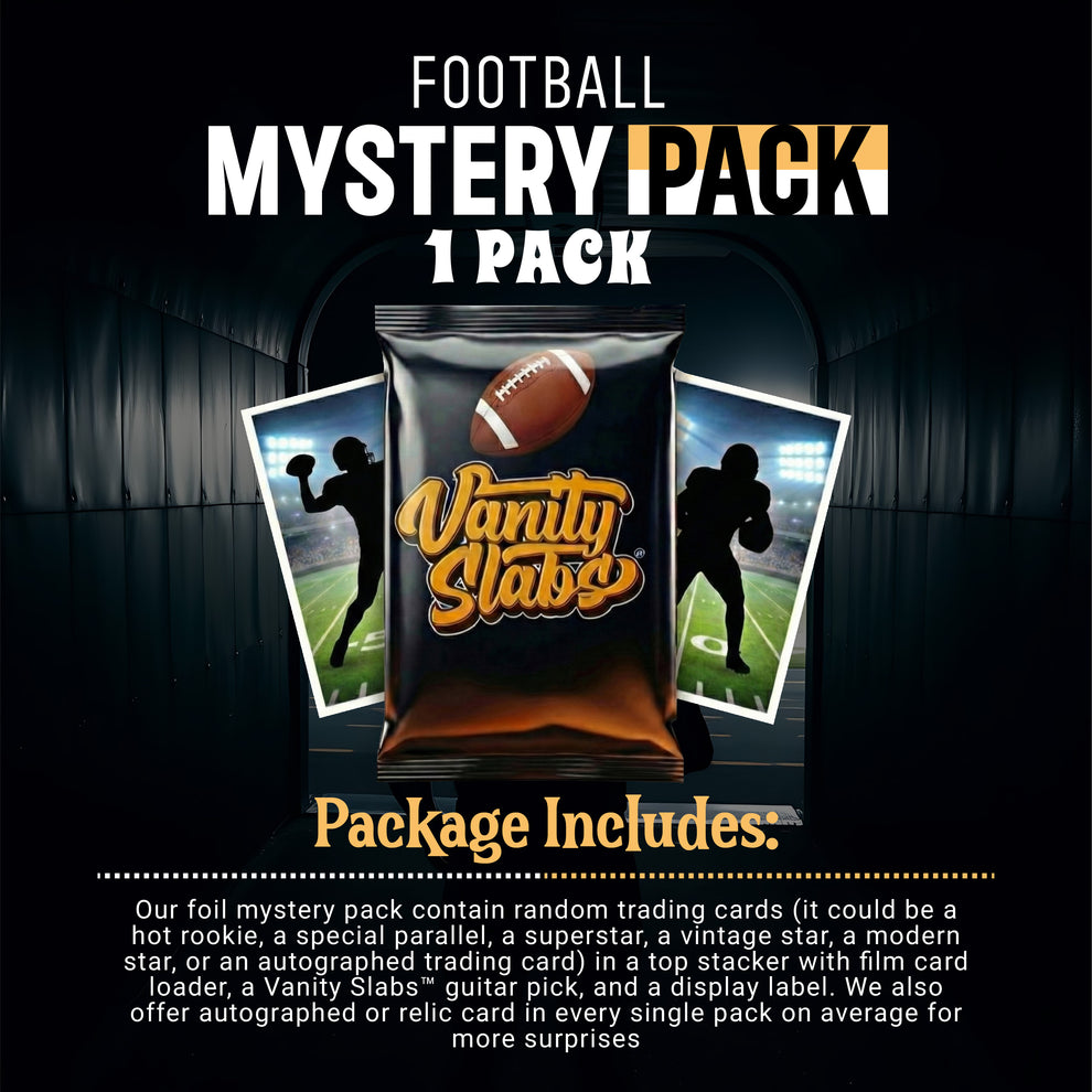 Vanity Slabs Football Mystery Pack Random Autographed Trading Cards ...
